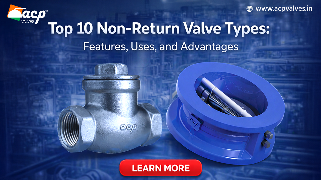 Top 10 Non Return Valve Types: Features, Uses, and Advantages